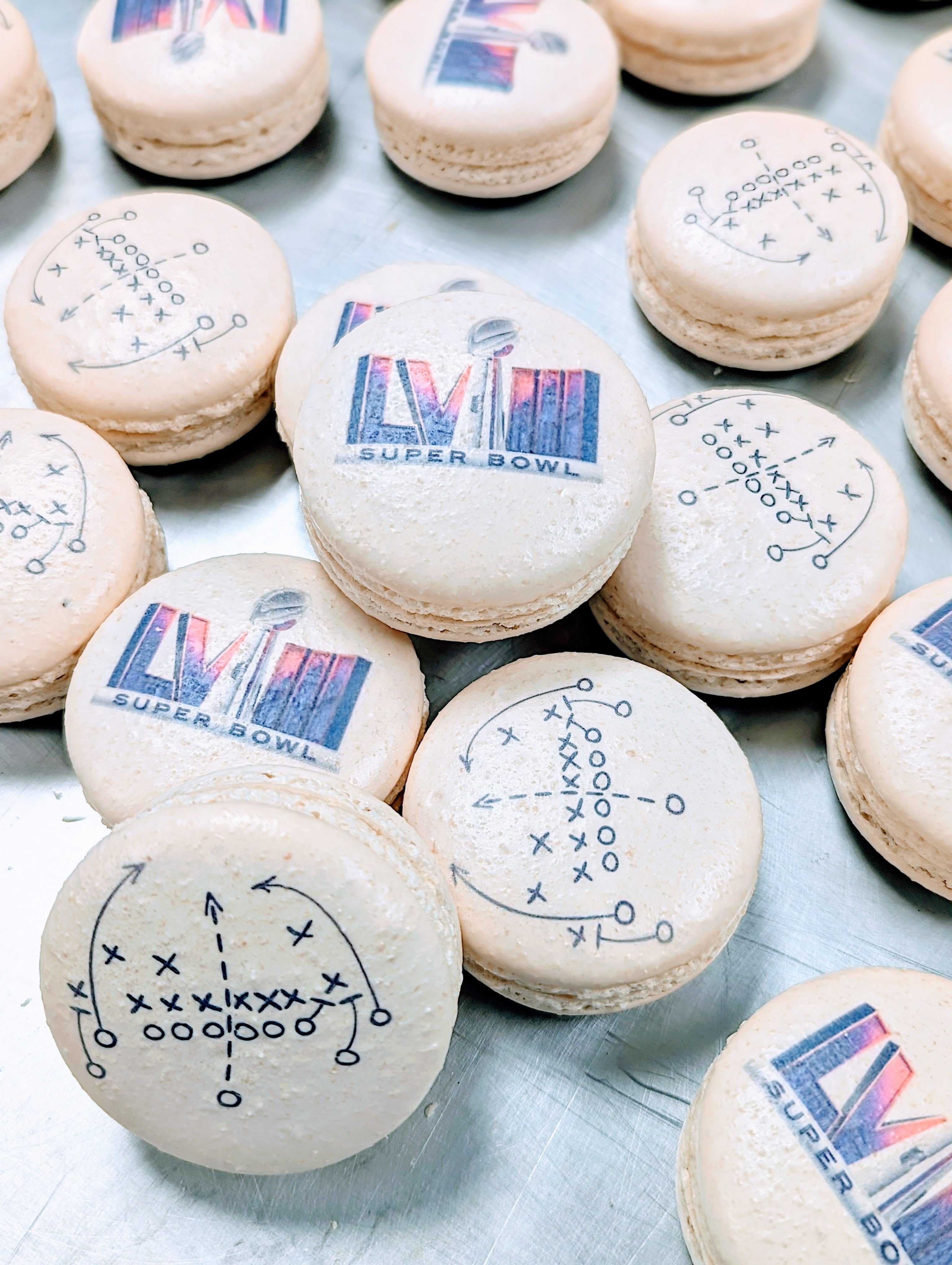 Superbowl French Macarons – Simply Sweets by Lauren